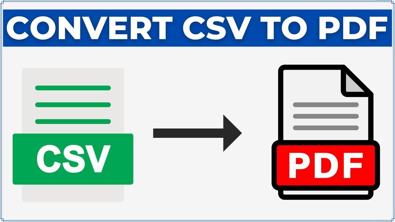 Is there an app that can batch convert CSV to PDF quickly? - ChangeMyFile